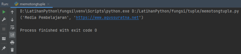 Tutorial Python #11 : Struktur Data Tuple - agussuratna.net